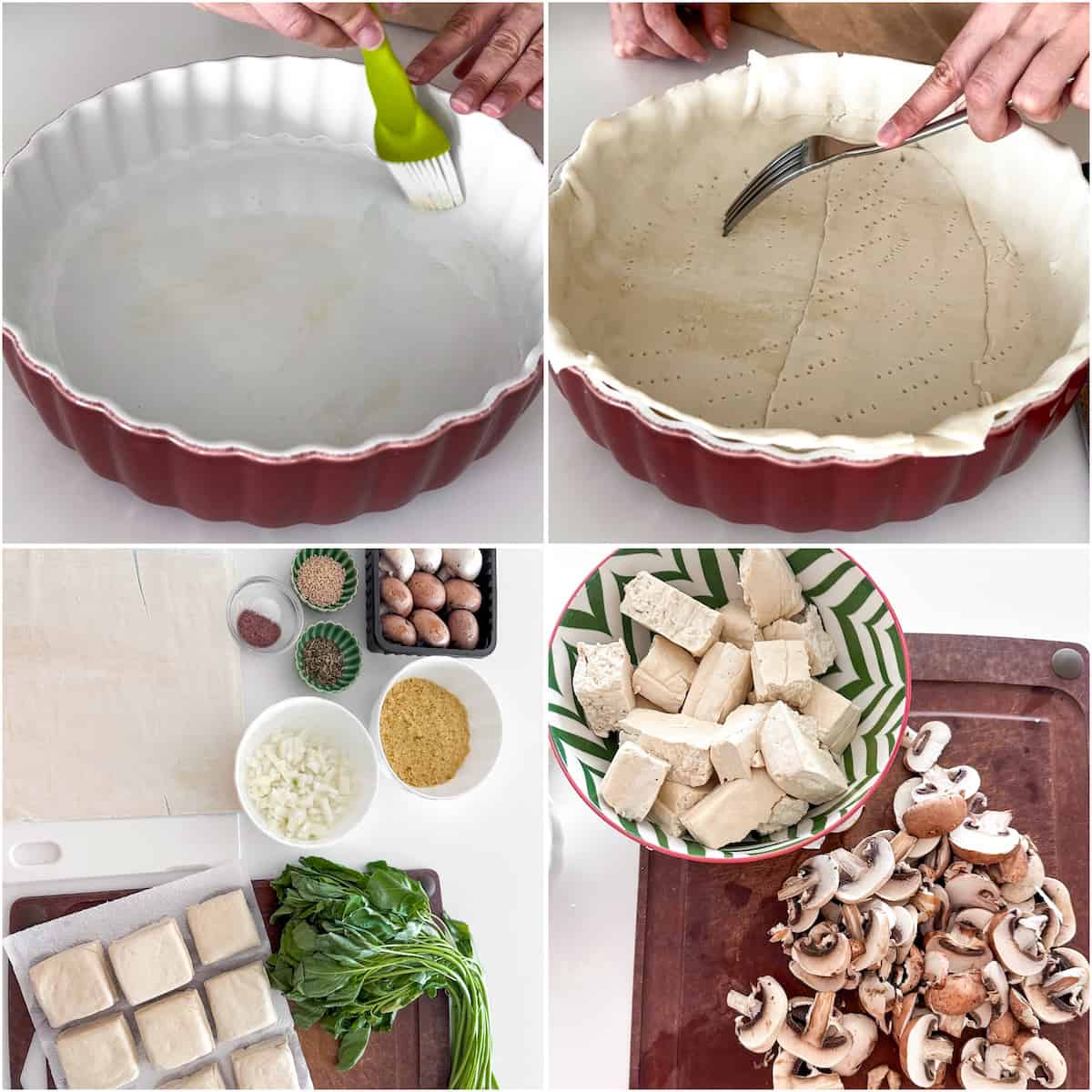 How To Make An Eggless Vegan Quiche Recipe With Vegetables
