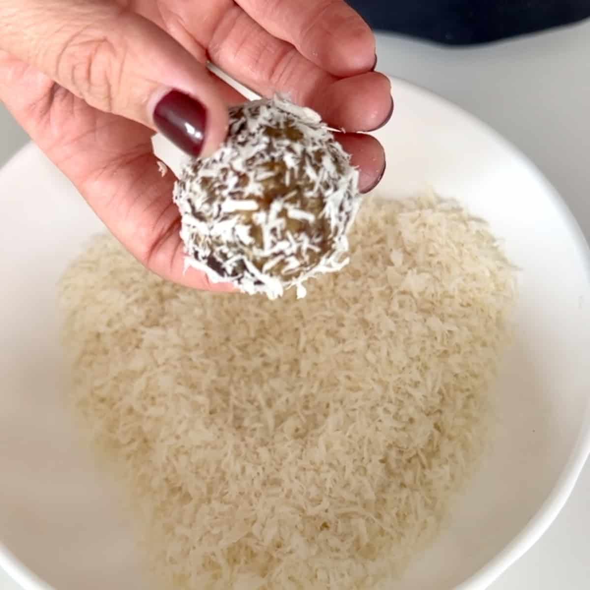 Coconut Almond Balls. The BEST Almond Power Balls Recipe